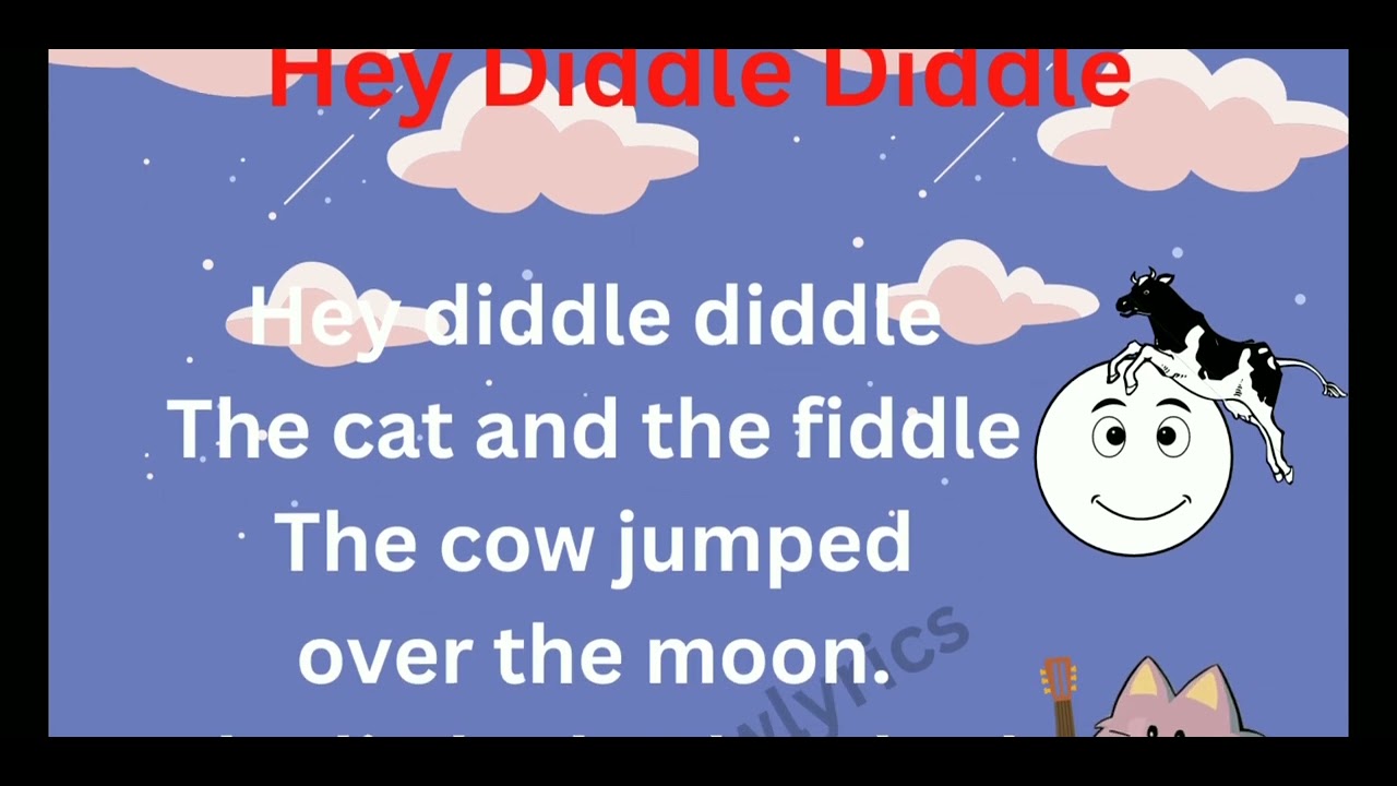 Recite a rhyme Hey diddle diddle - YouTube