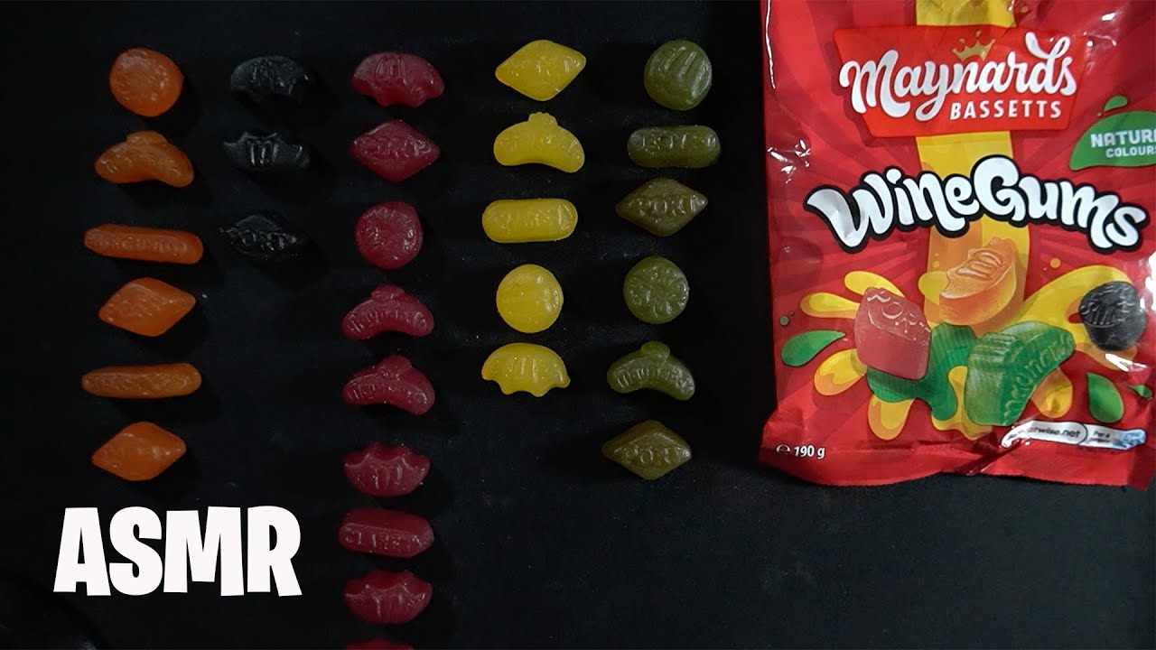 ASMR: WINE GUMS | CHEWY SWEETS | ENGLISH ACCENT | QUIET WHISPERS ...