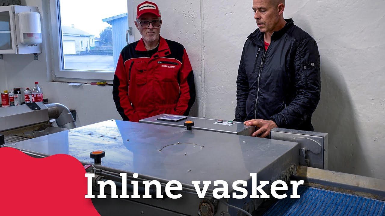 Inline vasker i pakkeriet - YouTube