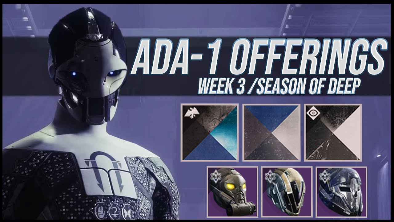 Destiny 2: Ada-1 Shaders and Armor Review! | Week 3 | Season of the ...
