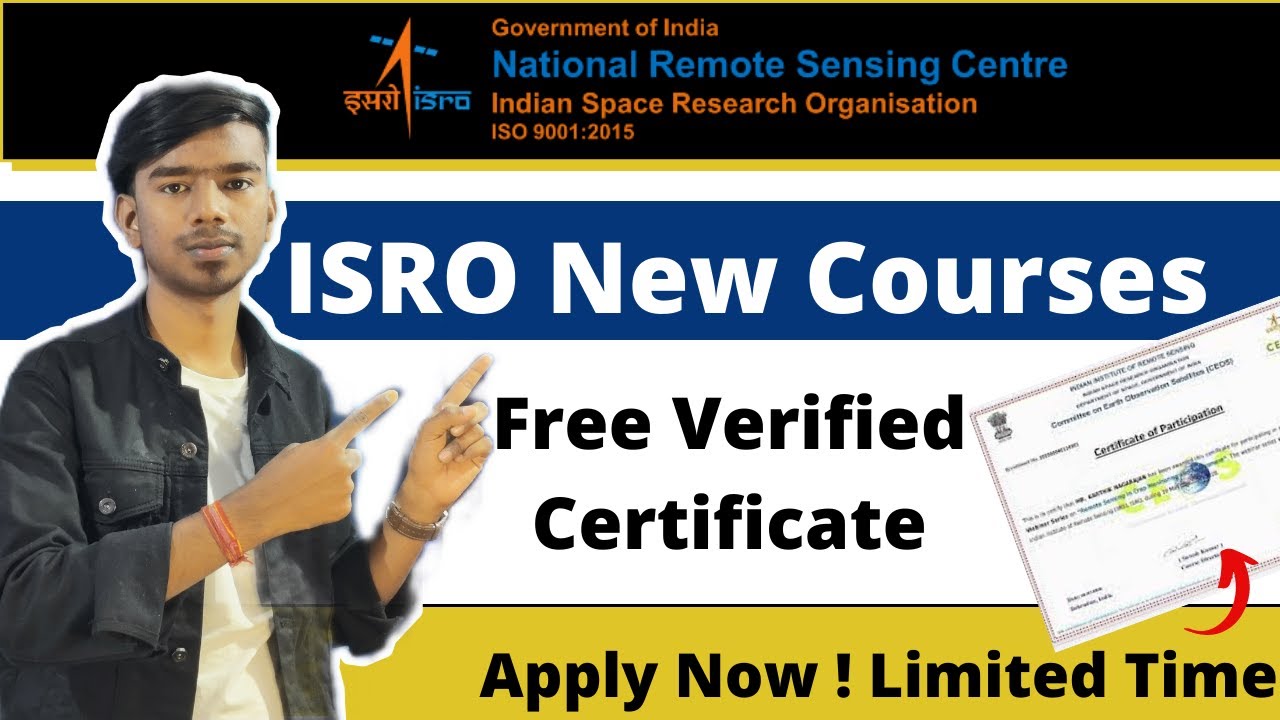 ISRO New Courses Certification | ISRO Certificate | Free Verified ...