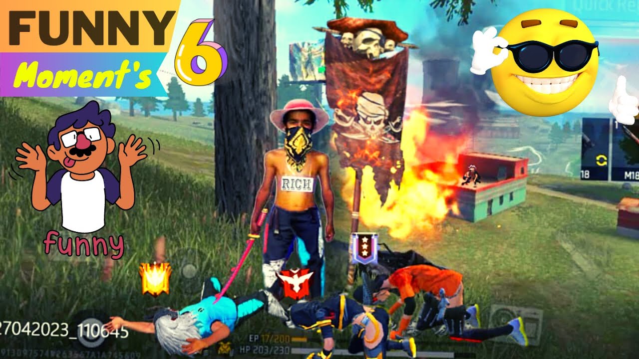 ff funny moments 106 -free fire funny gameplay videos 😂😂 - YouTube