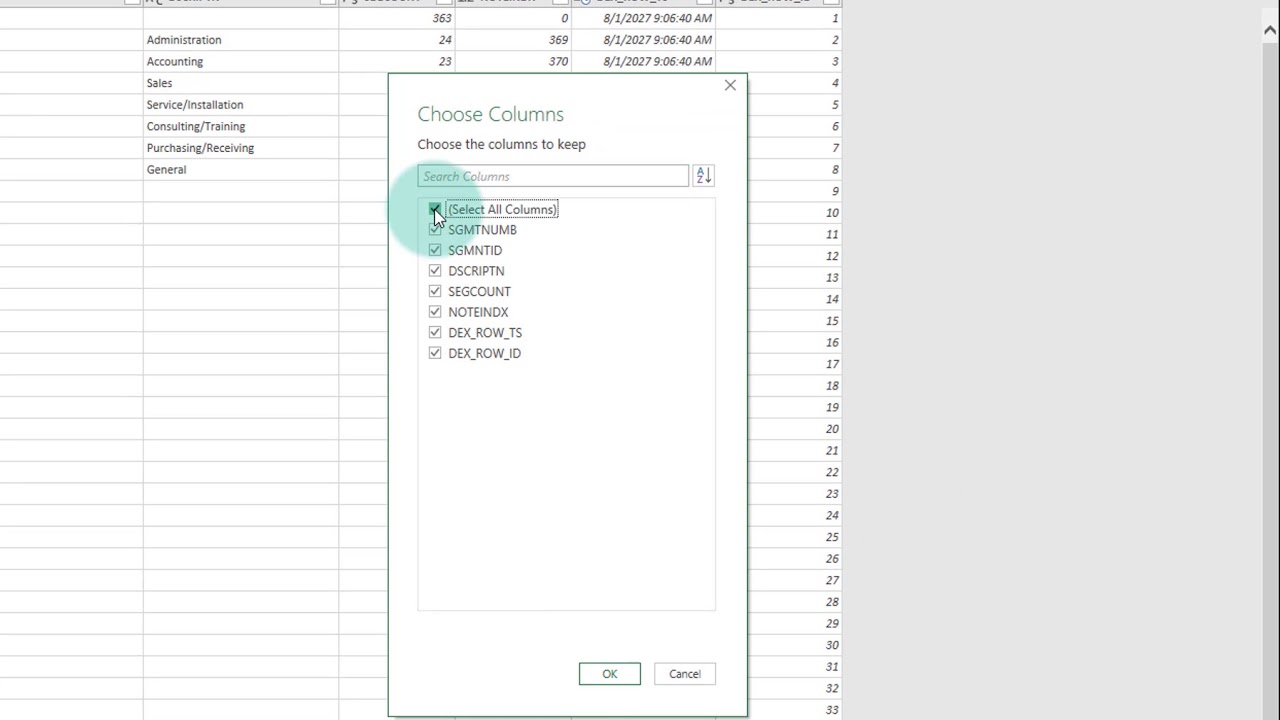 Get Data from Microsoft Dynamics GP to Excel - Part 2 of 4 - YouTube