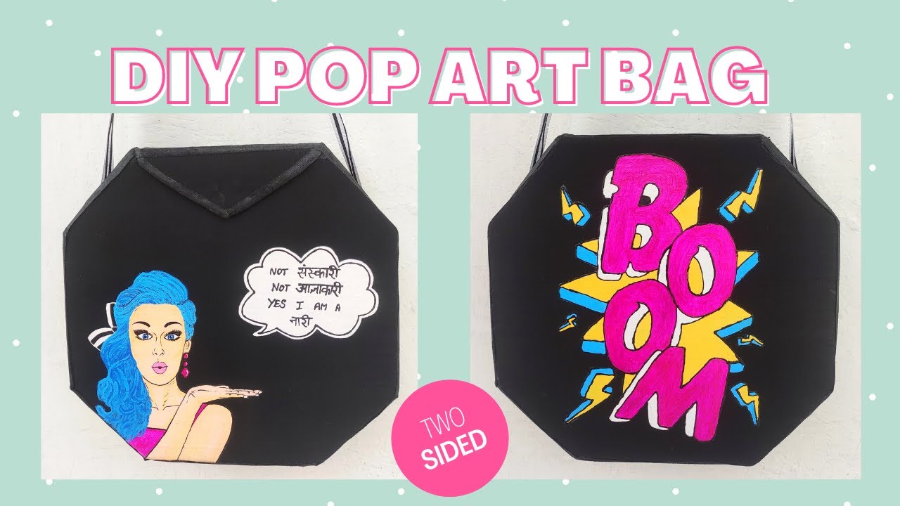 DIY POP ART BAG - YouTube