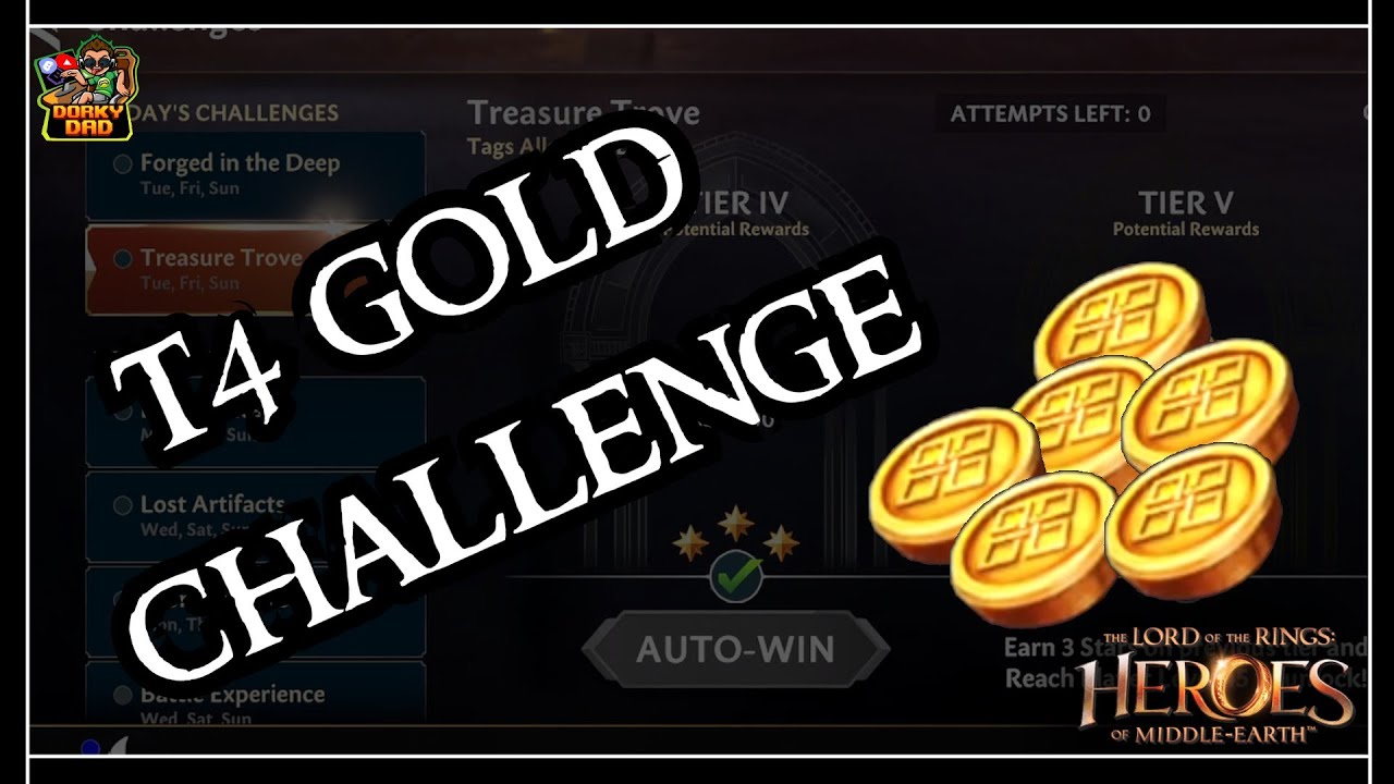 3 Star Gold T4 With This FTP Friendly Team - Help Ease The Gold ...