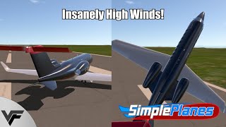 Landing Planes vs High Head-On Crosswind in SimplePlanes | Doovi