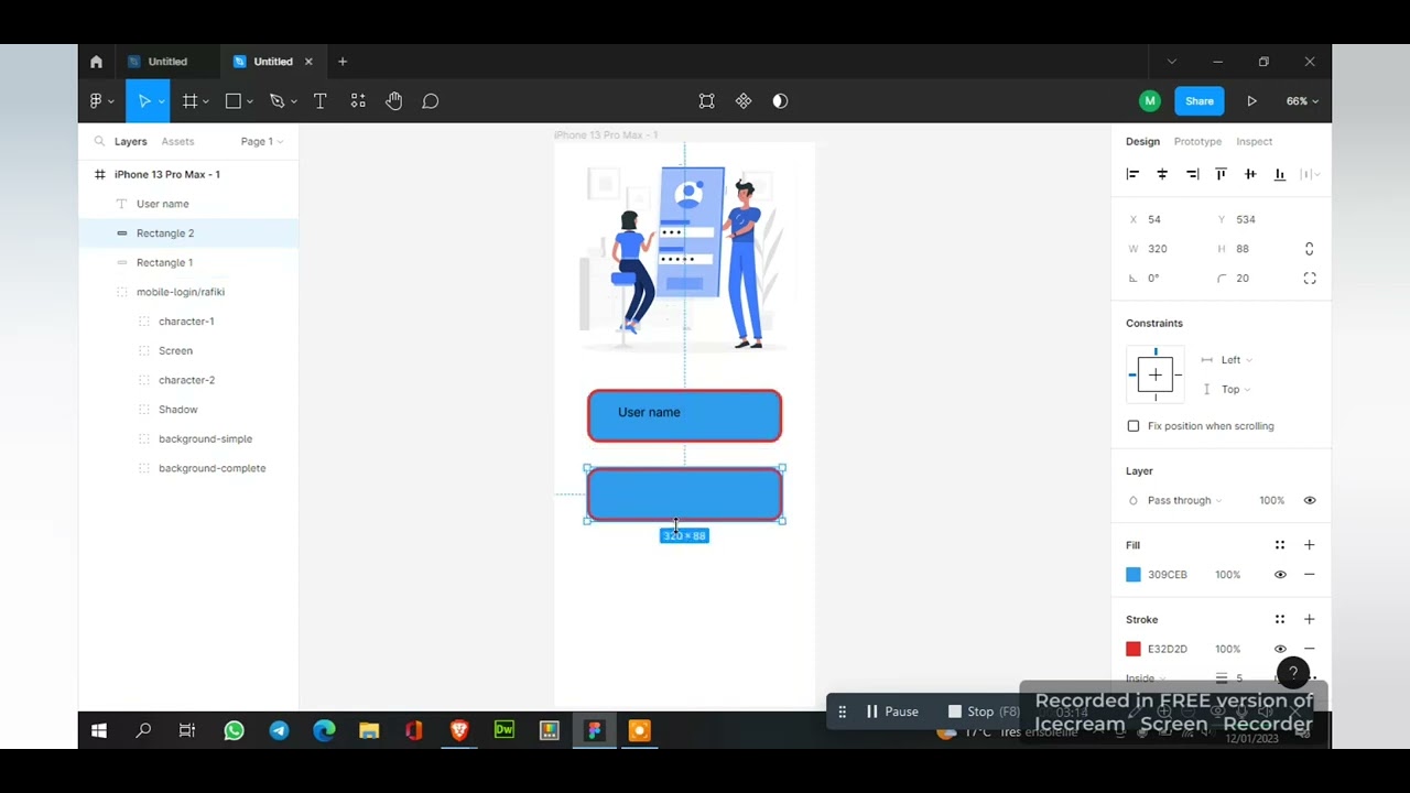 Mini Projet FIgma (By Fakir): Login Interface - YouTube