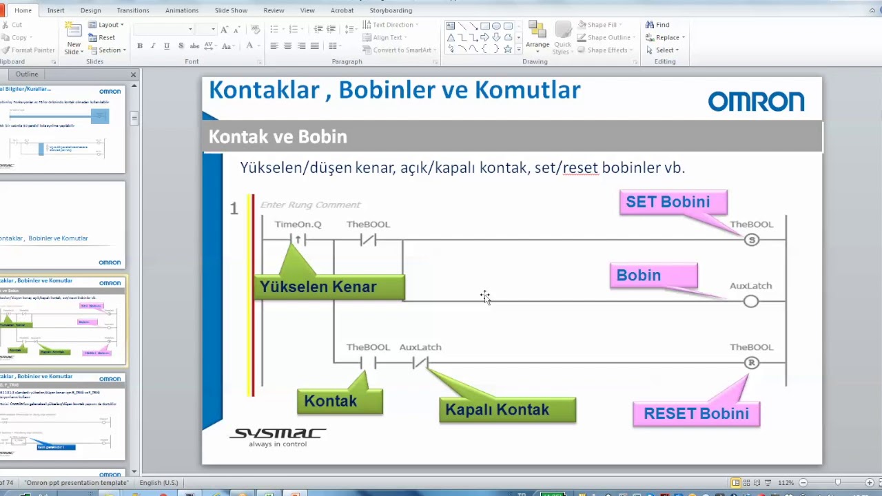 Ders:13 | OMRON Sysmac Studio Ladder Dili Ve Özellikleri - Fonksiyon ...