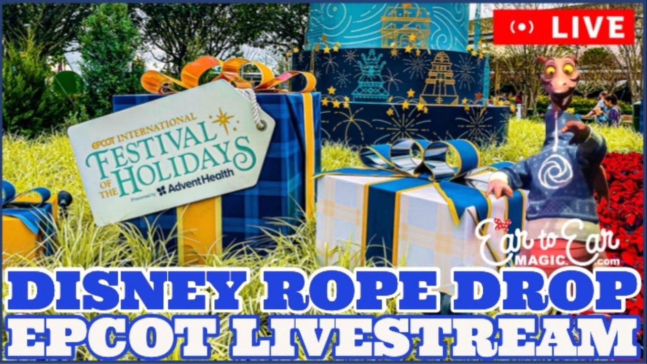 🔴 LIVE - EPCOT Rope Drop Livestream 11-28-22 - YouTube