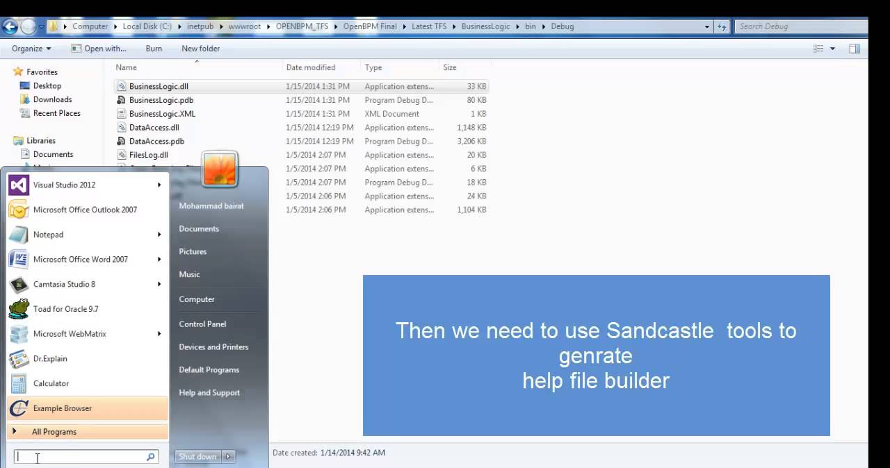 Creating help file (chm) with Sandcastle tools - YouTube