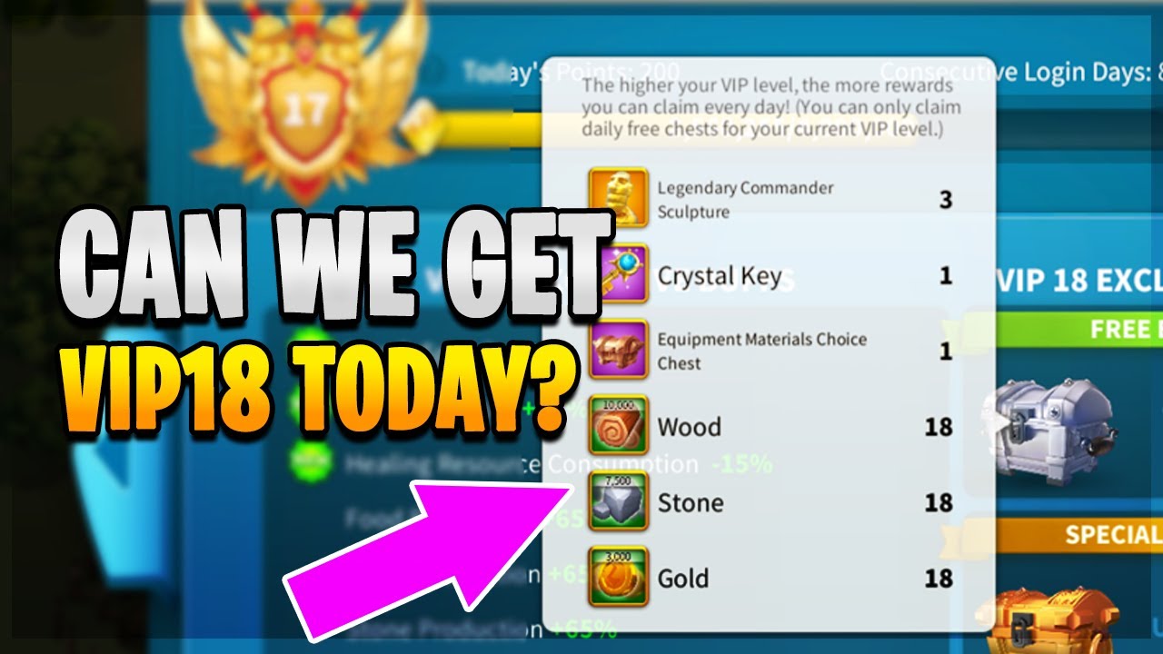 🔴 Vip 18 [ BABA got instant ] and more on New Update | Rise of Kingdoms ...