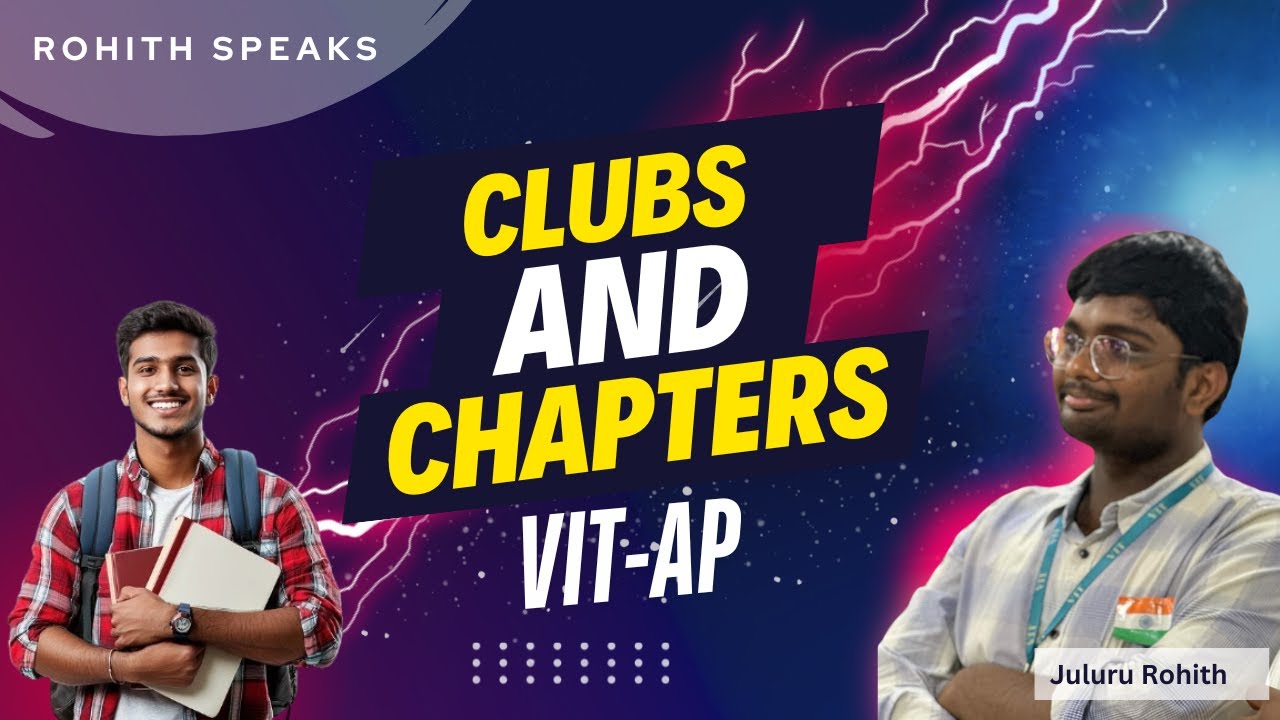 Clubs , Chapters in VIT AP| Explained by a student - YouTube
