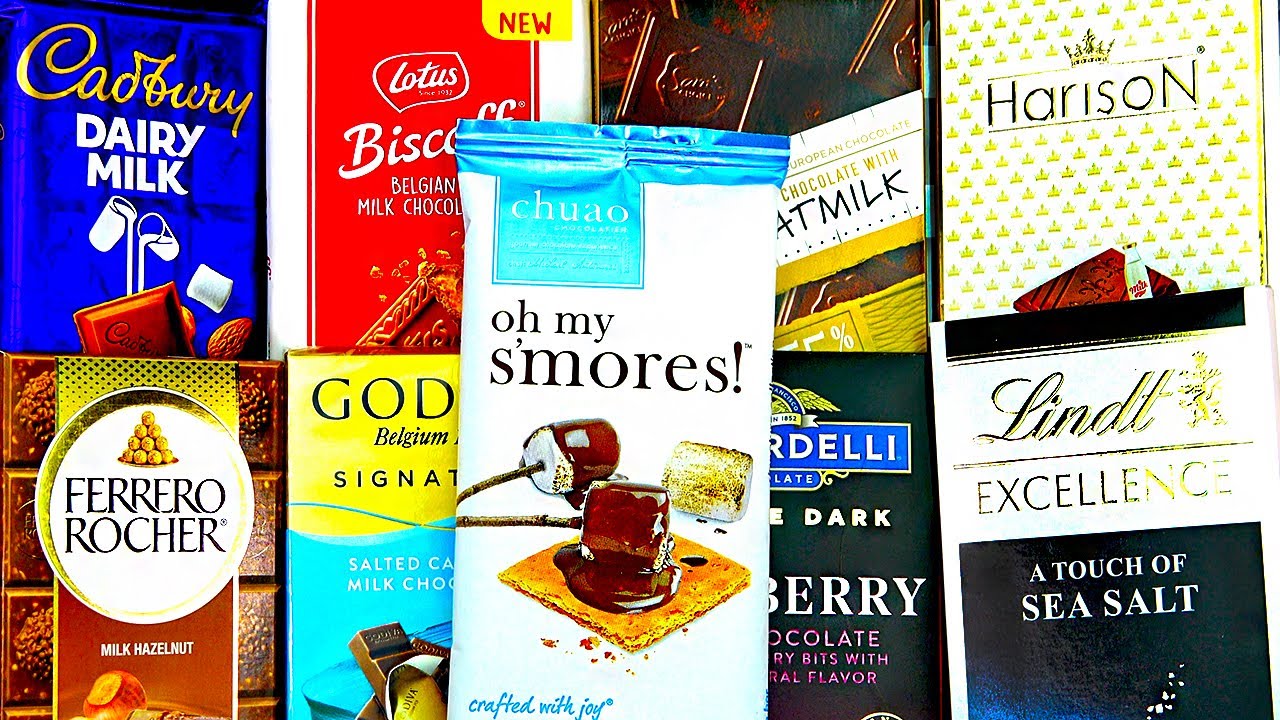 NEW 10 Chocolate Bars Lindt, Cadbury, Biscoff, Ghirardelli, Ferrero ...