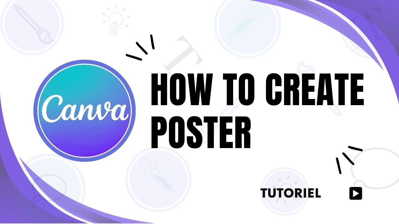 How to create a poster in Canva - YouTube