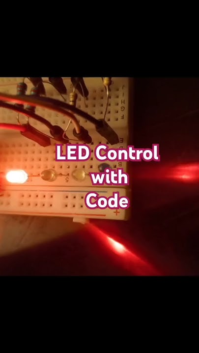 Changing the behavior of LED with code and push button - YouTube