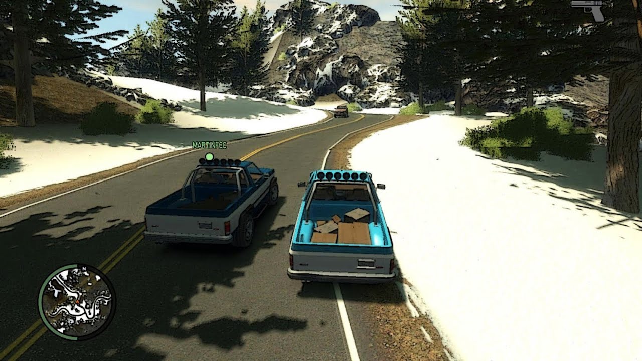 GTA IV - Countryside Mountains V Map Mod Bemutató (HUN) - YouTube