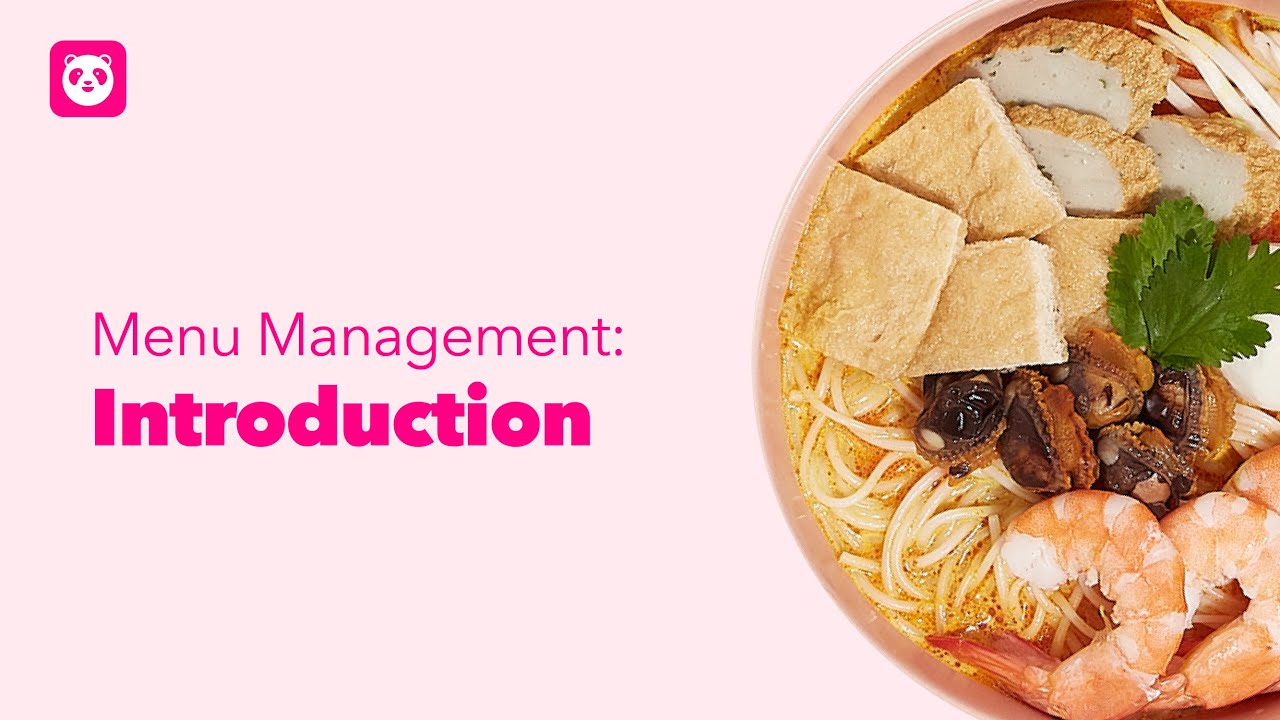 Menu Management: Introduction - YouTube