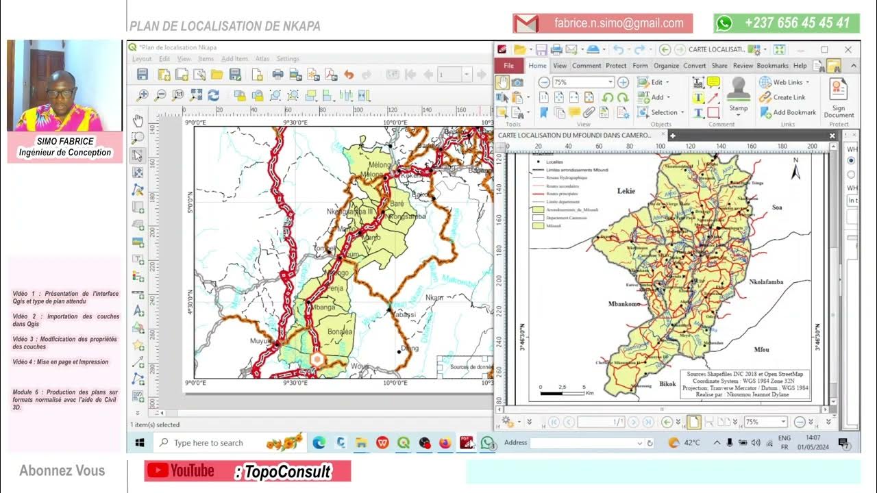 Partie 5 5 Ajouter la légende sur Qgis - YouTube