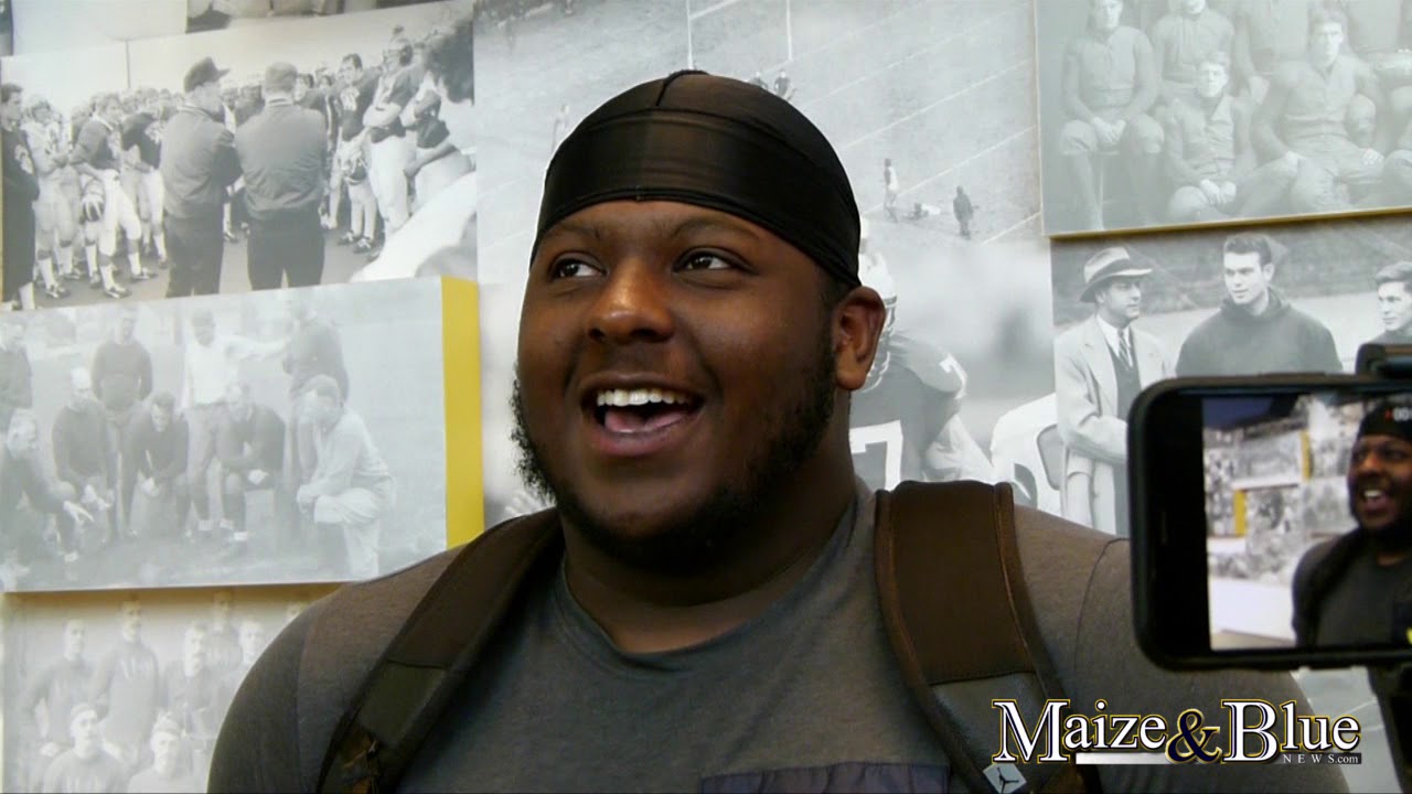 Cesar Ruiz shares thoughts on Michigan O-line - YouTube