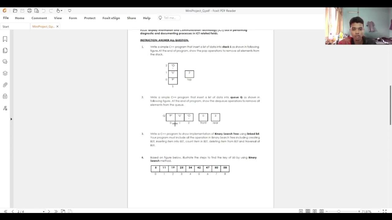 DATA STRUCTURE MINI PROJECT PRESENTATION - YouTube
