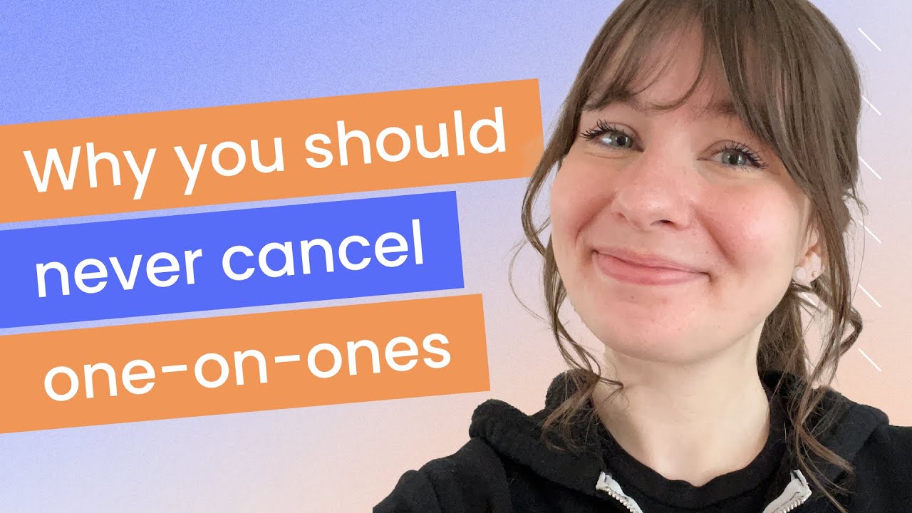 Why You Should Never Cancel a One-on-one Meeting | Fellow.app - YouTube