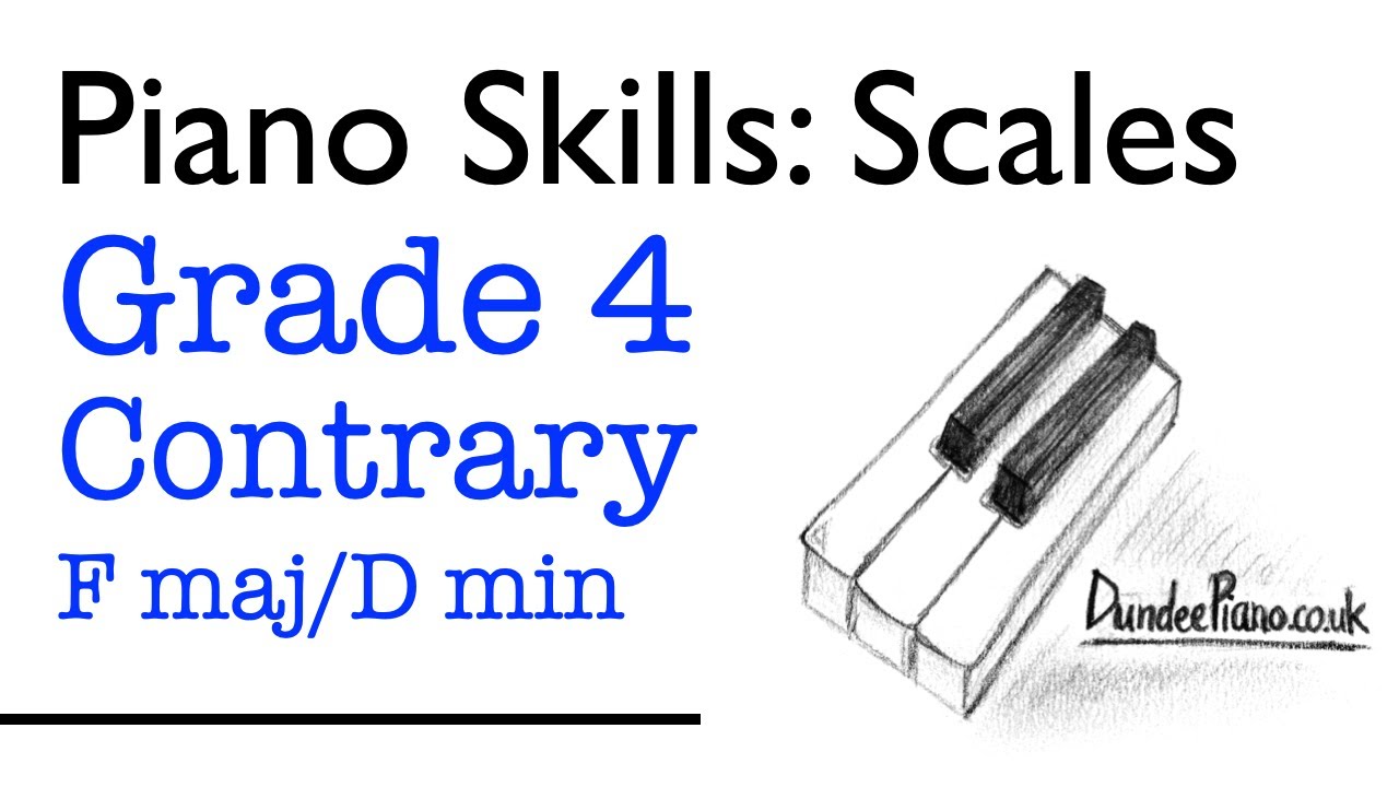Piano Scales: Contrary Motion - F major, D minor - YouTube
