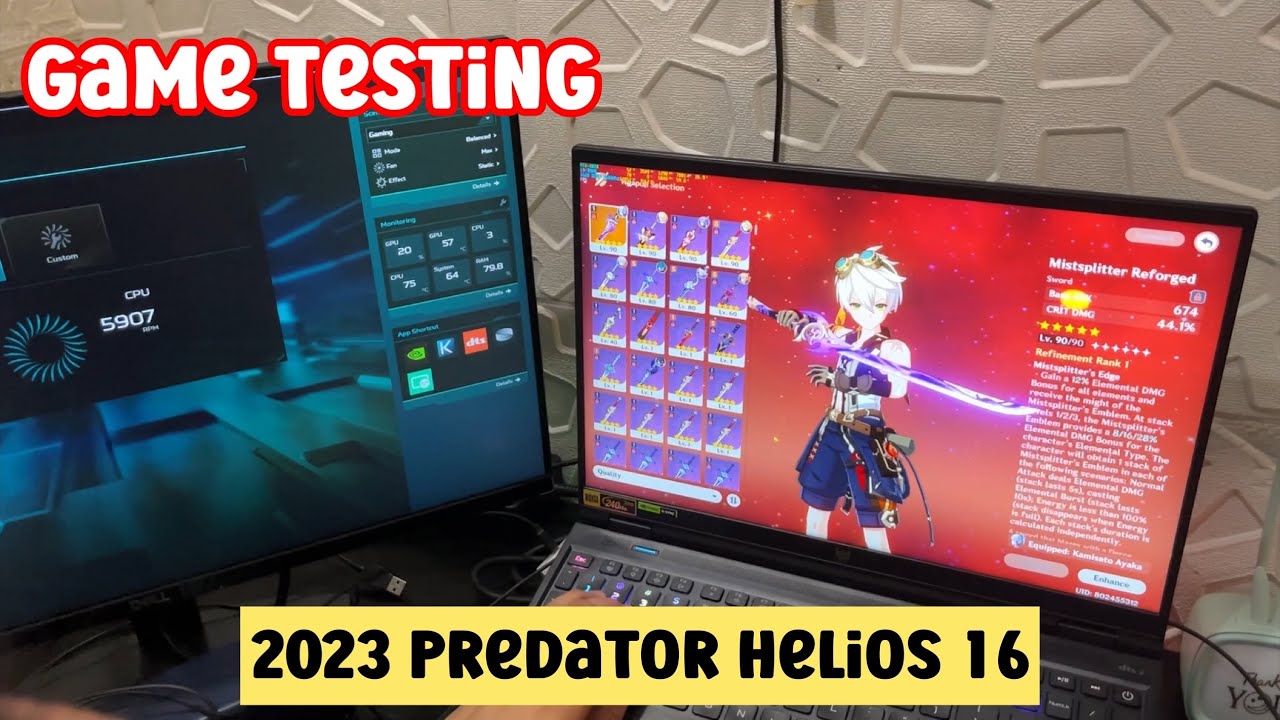 Game testing with the new Predator Helios 16 - YouTube
