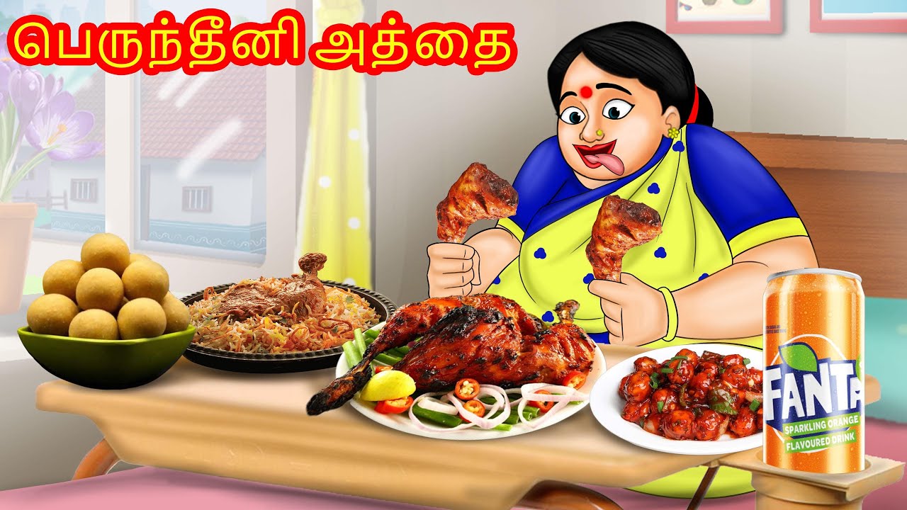 பெருந்தீனி அத்தை | Tamil moral stories | tamil stories | Tamil ...