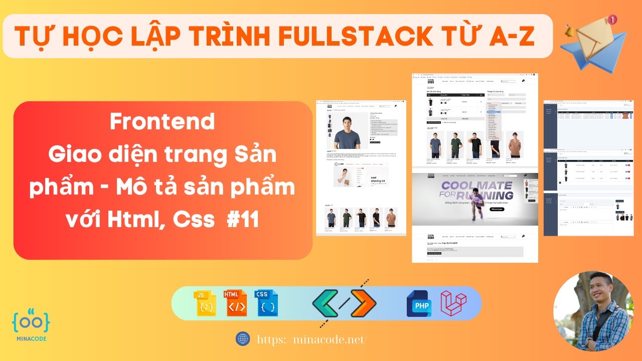 Lập trình Frontend - Giao diện trang Sản Phẩm, Mô tả sản phẩm với Html, Css #11 - YouTube
