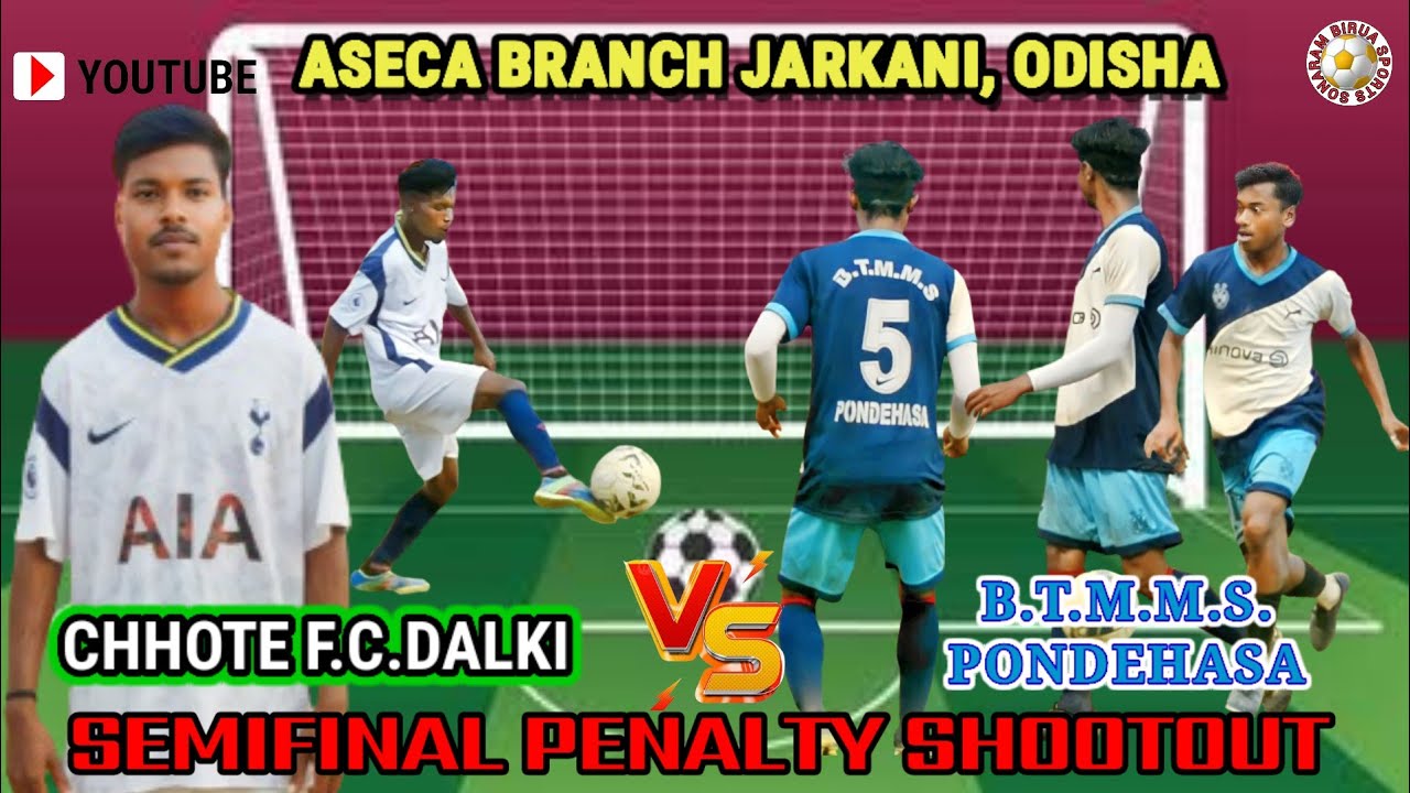 CHHOTE F.C.DALKI 🆚 B.T.M.M.S.PONDEHASA||1st semifinal penalty shootout ...