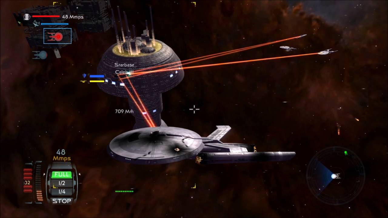 Star Trek Legacy: Federation And Borg Coop vs. Klingons - YouTube
