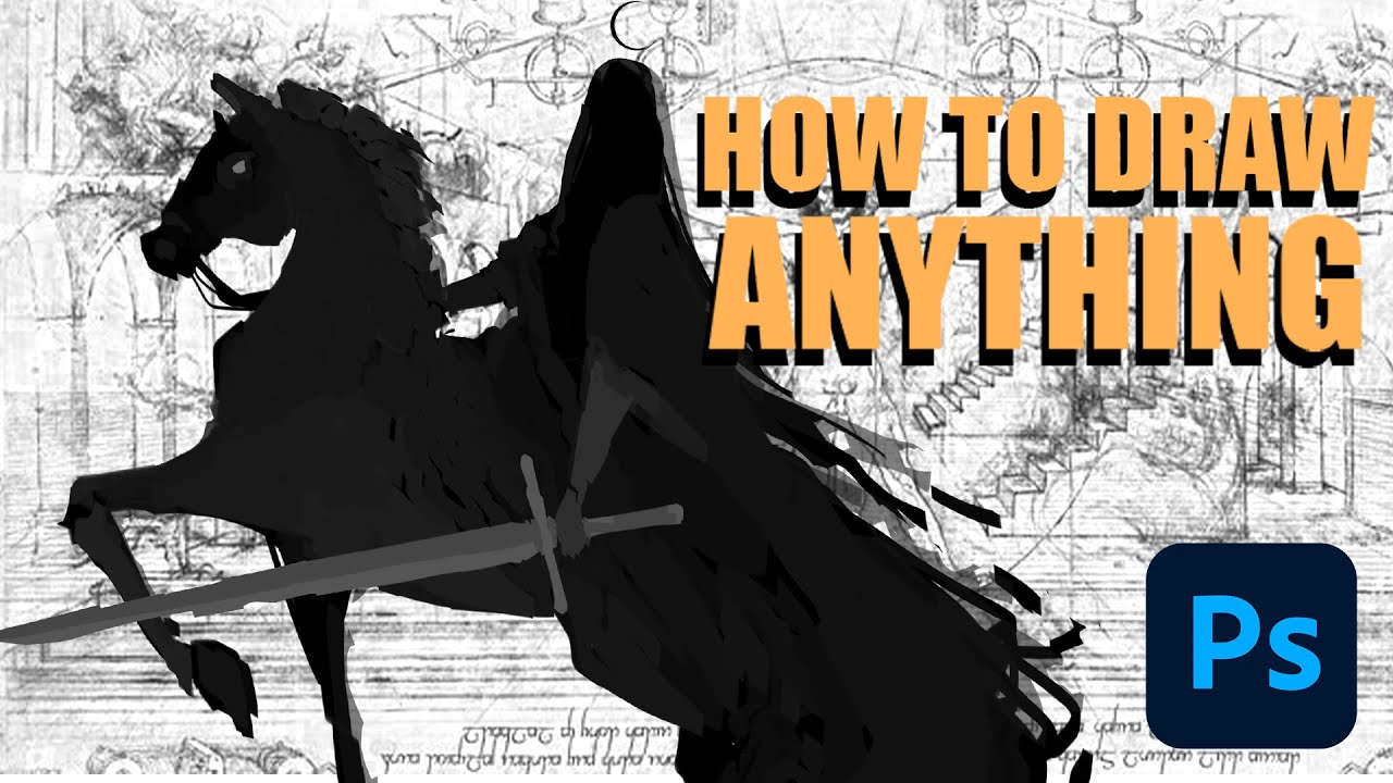 How to Draw Anything You Want - Easy (Speed Painting Tutorial) - YouTube