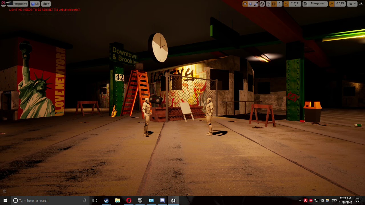UE4 StageRecreation- SF3:Third Strike's NYC Subway (Alex ver.) - YouTube
