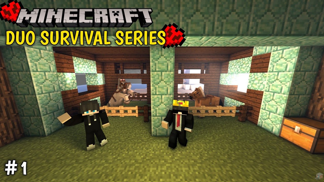 PLAYING MINECRAFT DUO SURVIVAL🥳 SERIES FOR FIRST TIME 🔥 - YouTube