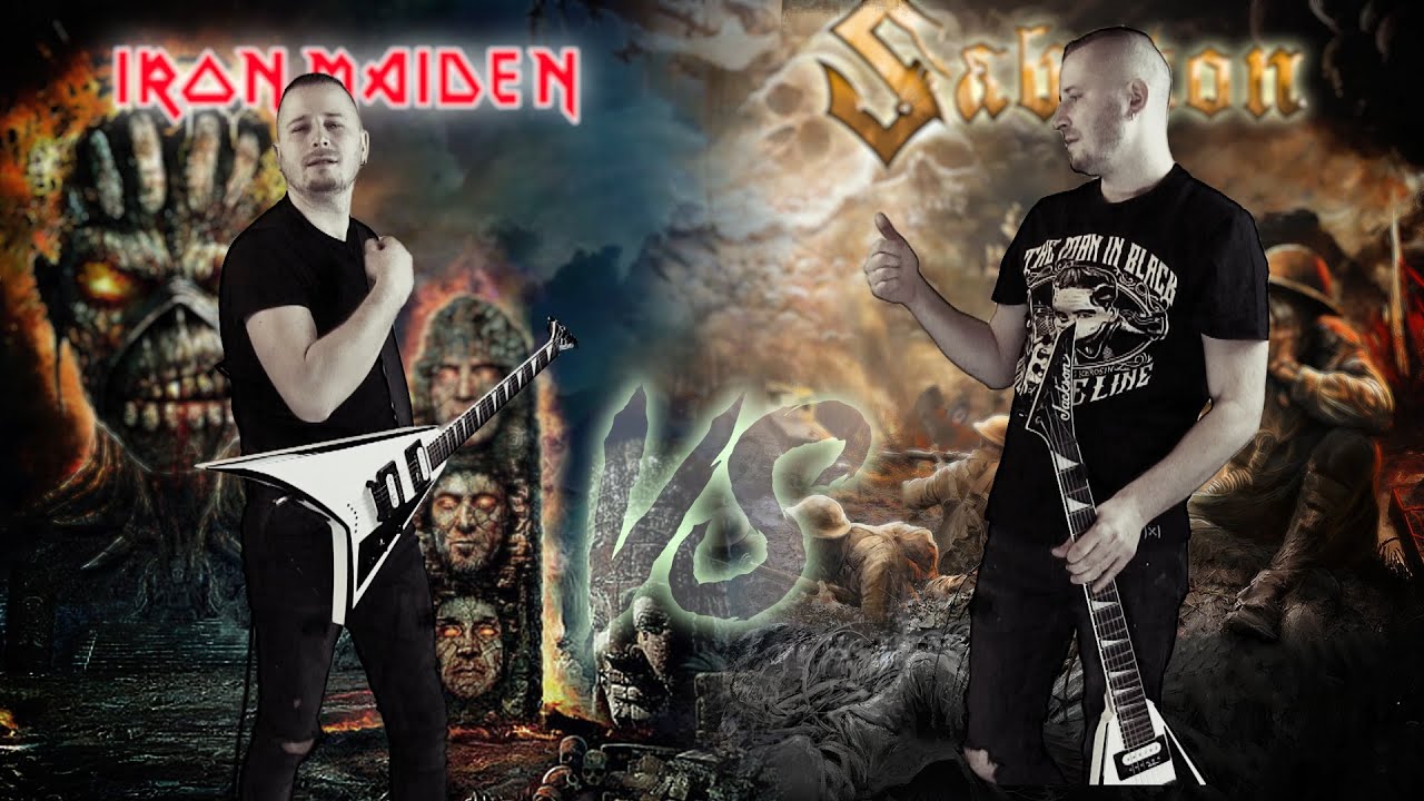 Iron Maiden VS Sabaton (Guitar Riffs Battle) - YouTube