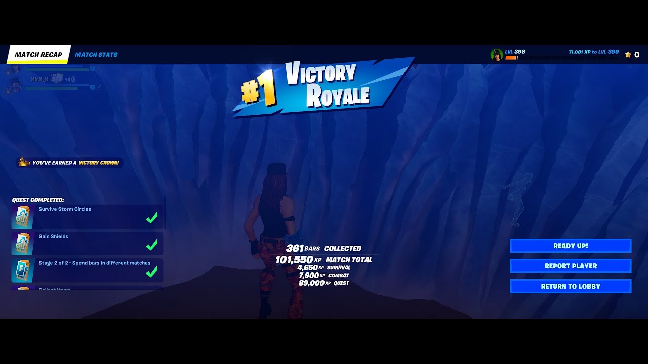 Fortnite T 4 C 4 Ultimo Recurso Cero Construccion Duos Victoria
