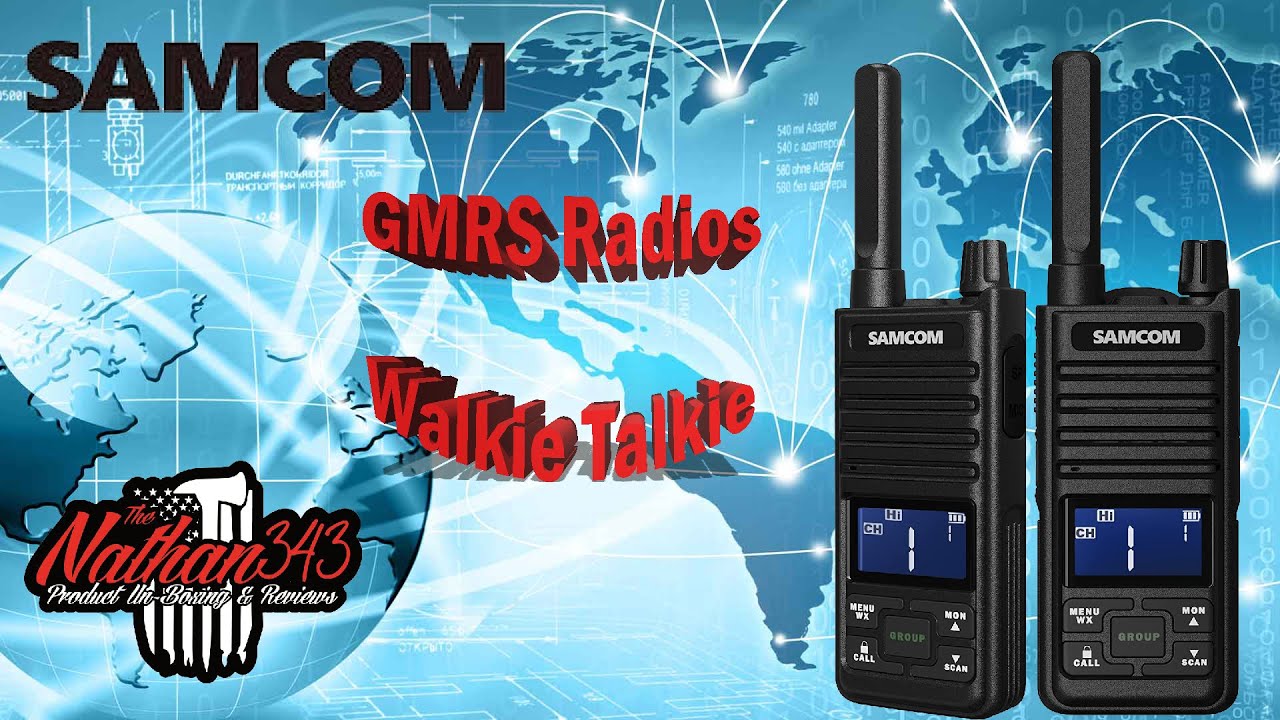 SAMCOM 2022 T2 GMRS Two Way Radio Long Range Walkie Talkie - YouTube