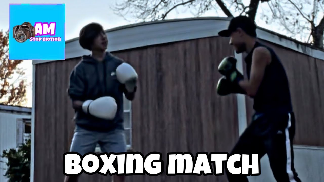 Landon Vs. A.M Stop Motion (Sparring/Boxing) for fun!! - YouTube