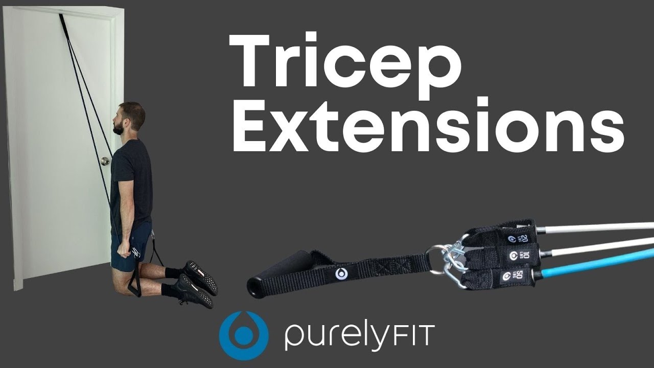 How To Do Tricep Extensions With Resistance Bands - Purely Fit - YouTube