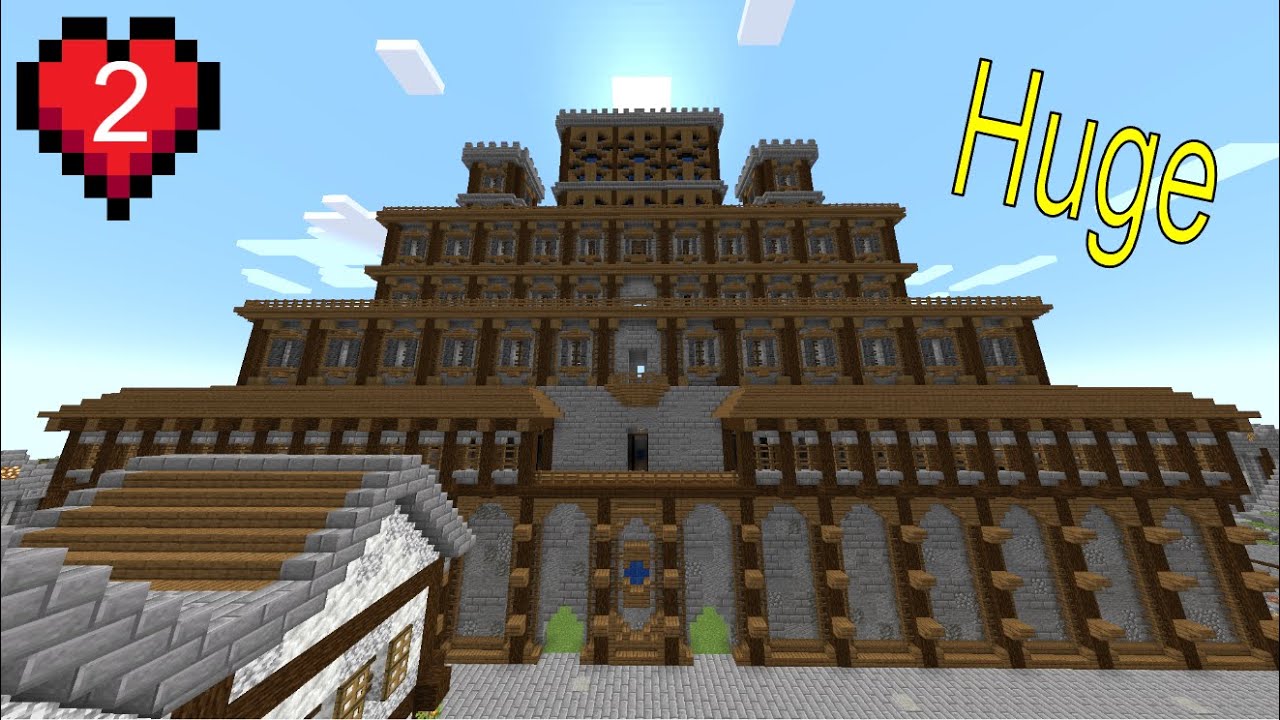 Building Biggest Castle in Survival Minecraft - YouTube