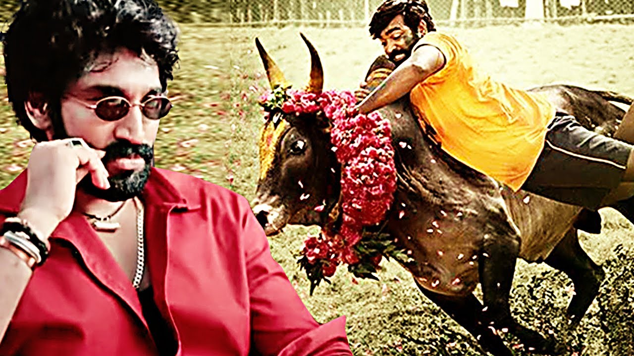 Jallikattu Special | Vijay Sethupathi Bull Fight Scene | Aadhi ...