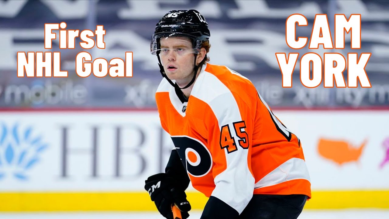 Cam York #45 (Philadelphia Flyers) first NHL goal Jan 15, 2022 - YouTube