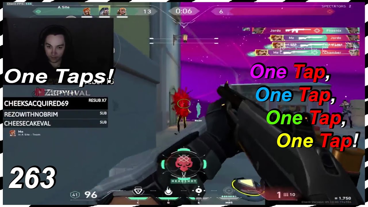 One Tap, One Tap, One Tap, One Tap! (Valorant Clips E263) - YouTube