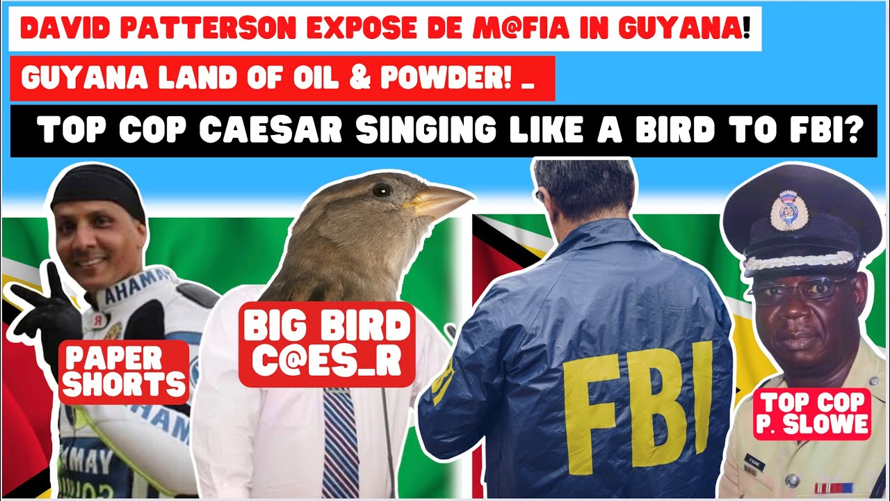 DAVID PATTERSON EXPOSE DE M@FIA IN GUYANA! & TOP COP CAESAR SINGING ...
