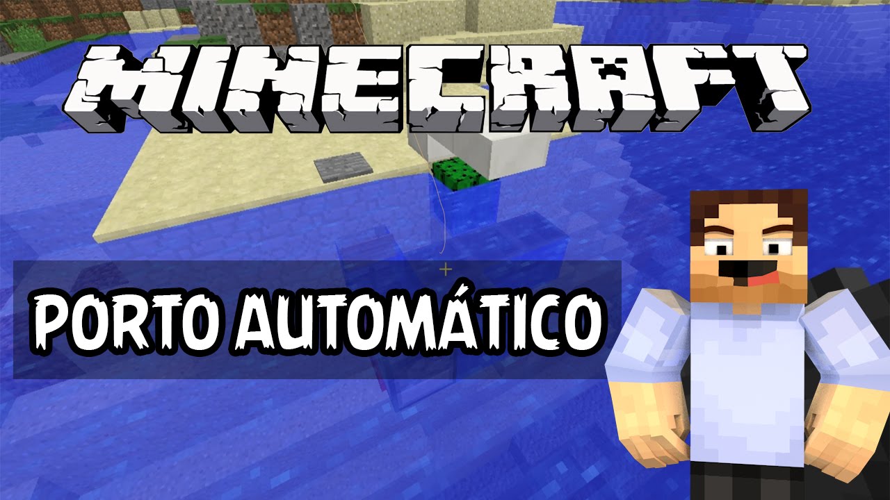 Como Construir um Porto Automático.... Minecraft 1.9 - 1.10. - YouTube