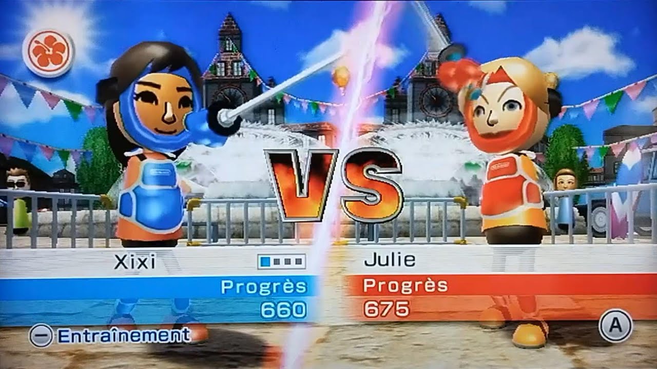 Wii Sport Resort, Swordplay Speed Slice, Road To The Champion, part 1 ...
