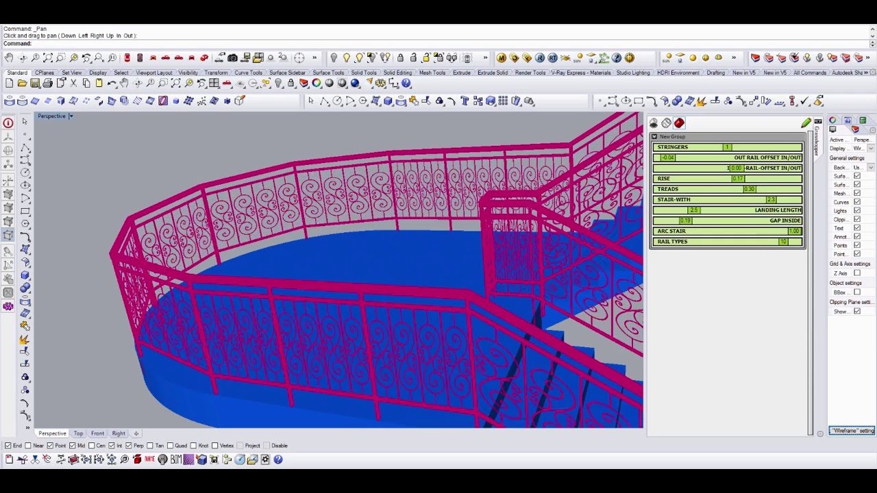 Parametric Architectural Design - Staircase and Railing - YouTube