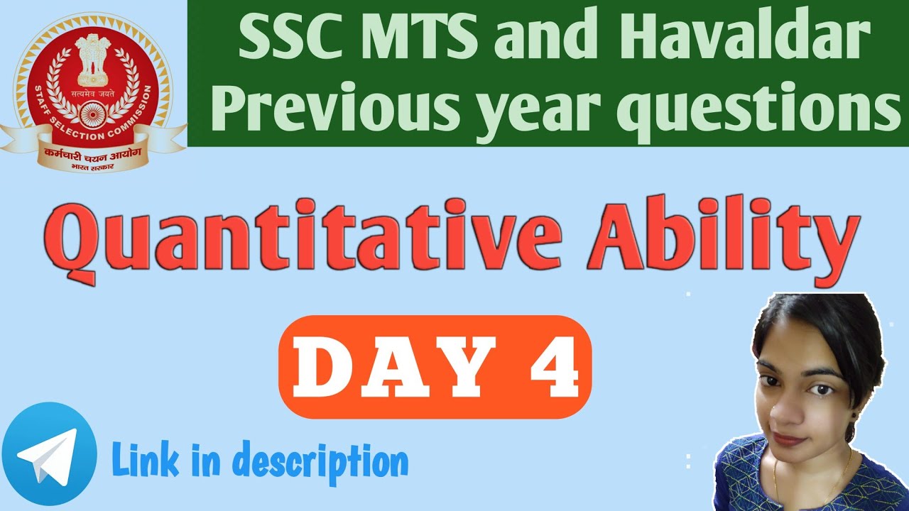 SSC MTS quant previous year question paper | Day 4 | mts previous year ...