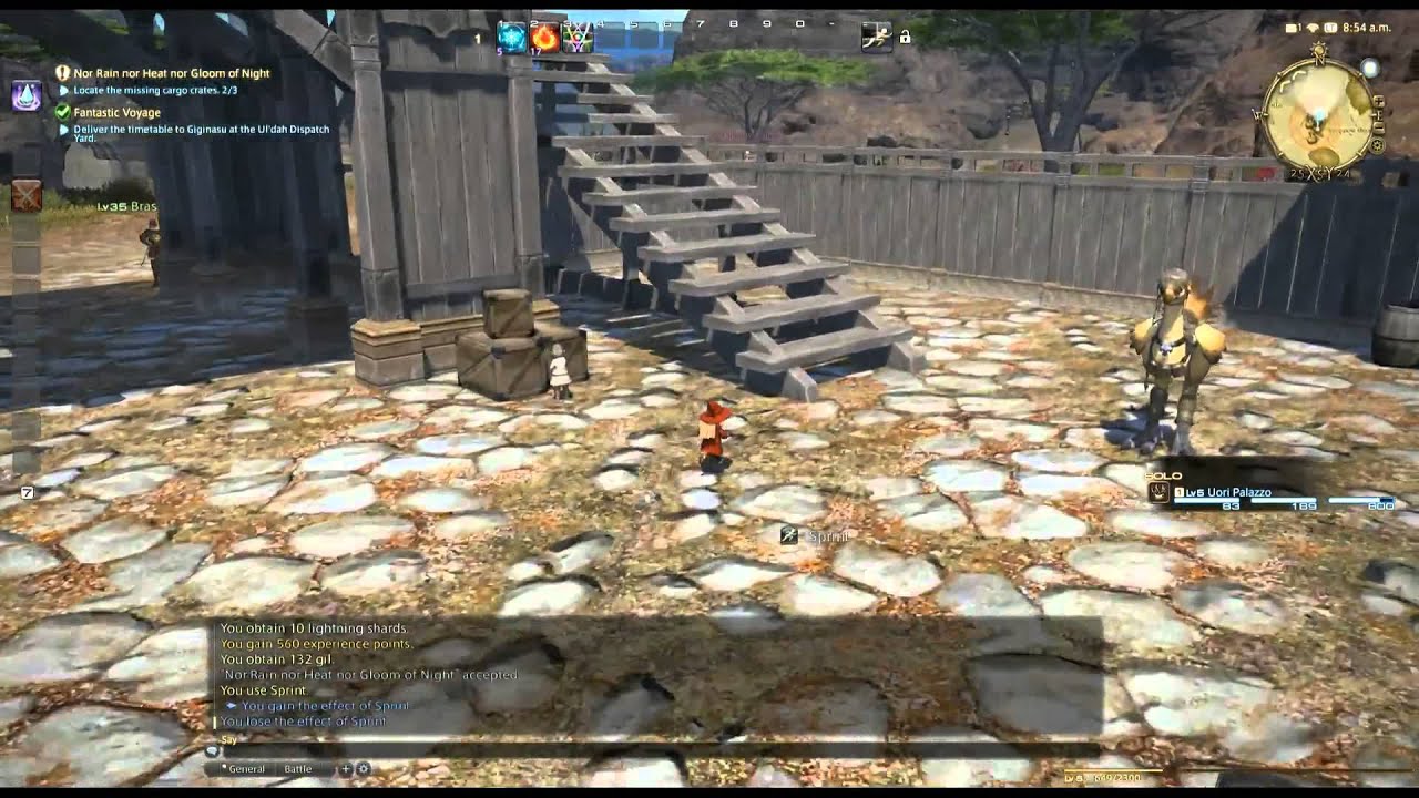 FFXIV: Western Thanalan Quest - Nor Rain nor Heat nor Gloom of Night ...