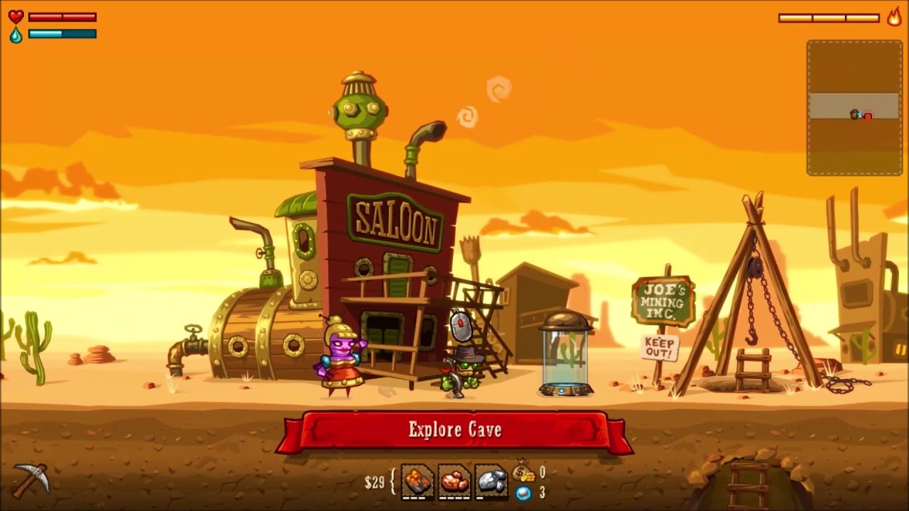 Steam World Dig (Ep 2) Diggy Diggy! - YouTube